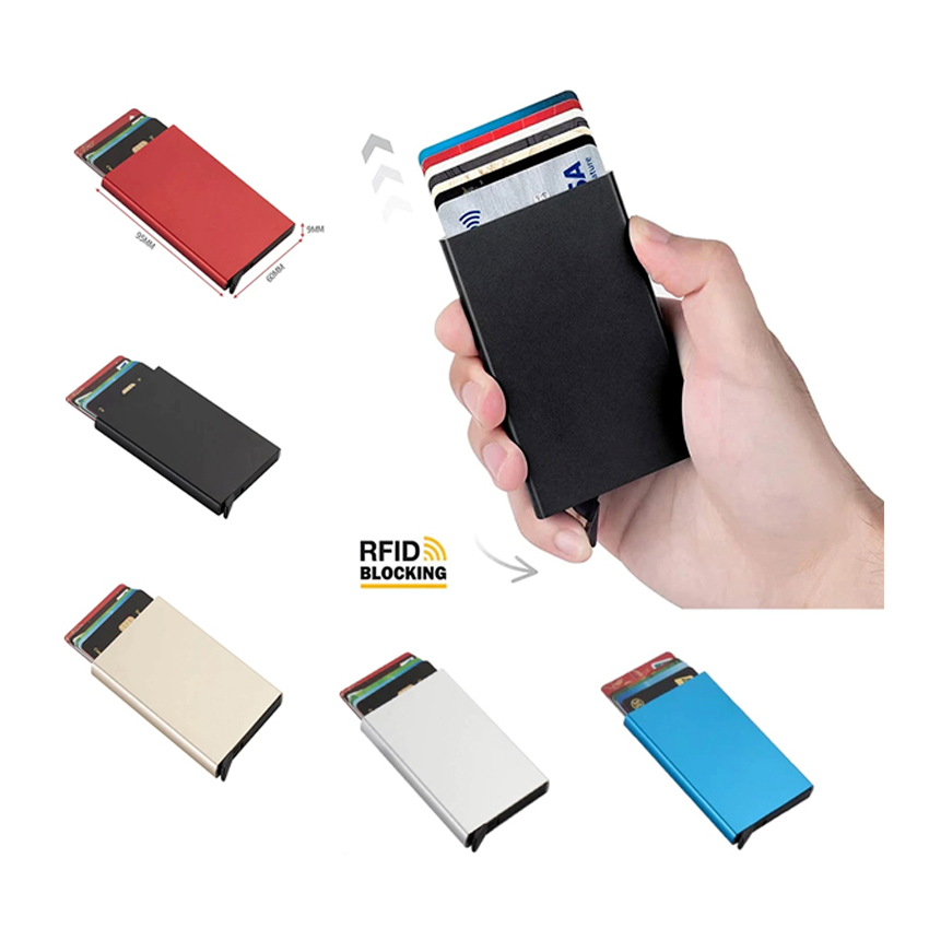 Aluminium Auto Pop Up Metal Card Holder