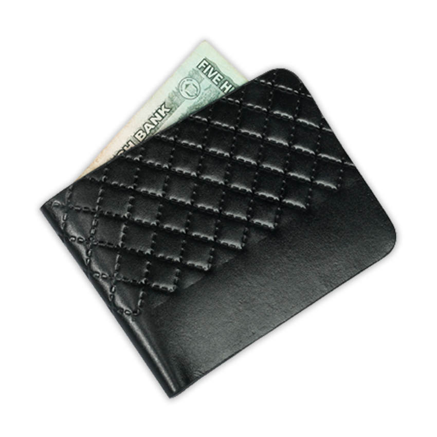 Leather Smart Black Color Wallet - PW 277