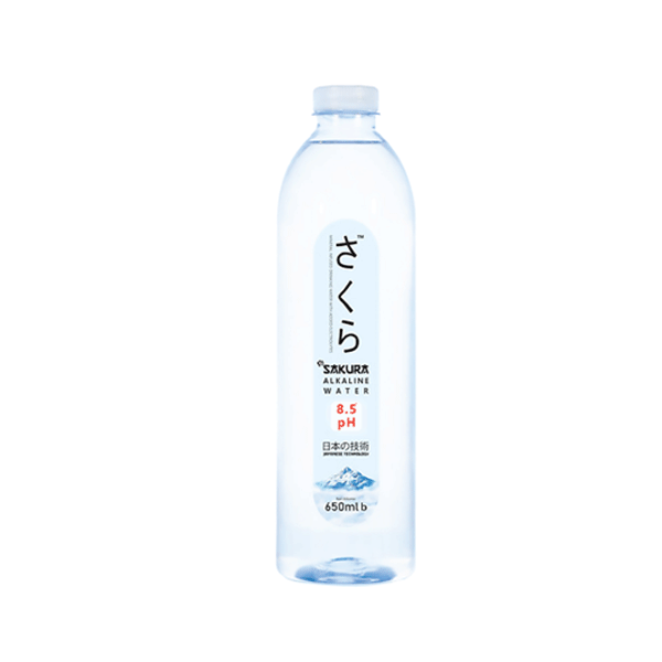 Sakura Alkaline Water 650mL, Bundle of 6 Bottles