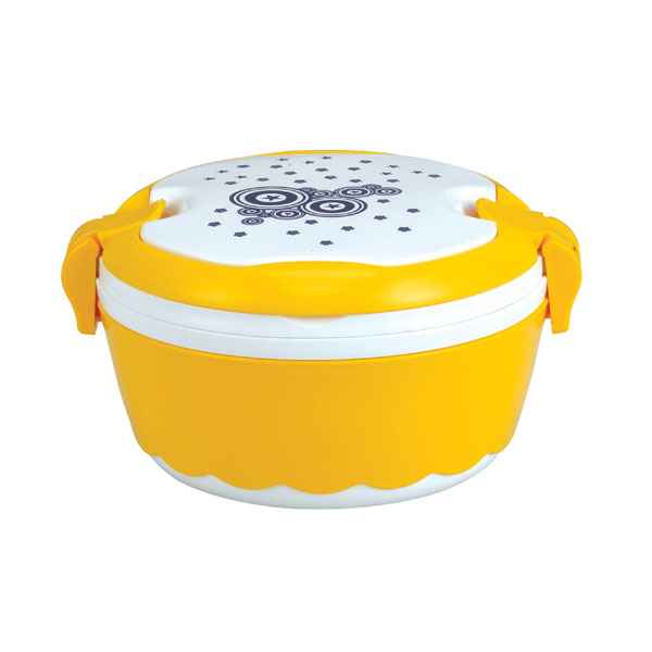 RFL Venus Round Tiffin Box - Yellow 923807