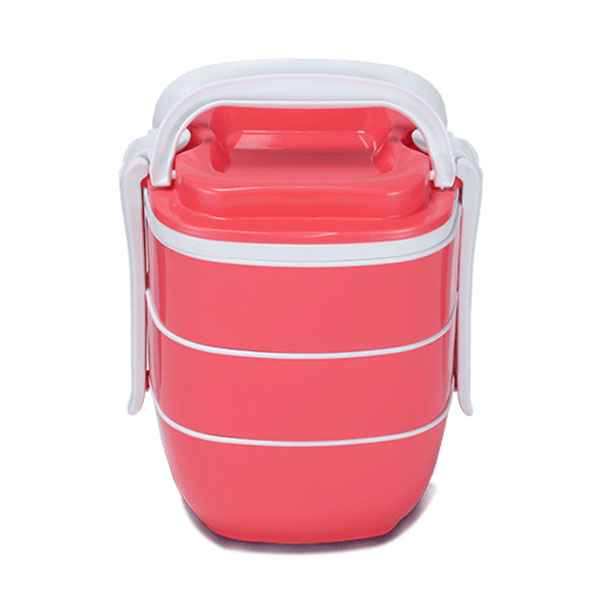 RFL Sysco Square Tiffin Box Three Bati - Pink 917018