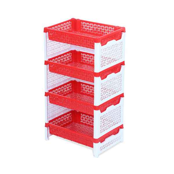 RFL Style Fence Rack 4 Step - Red & White 880882