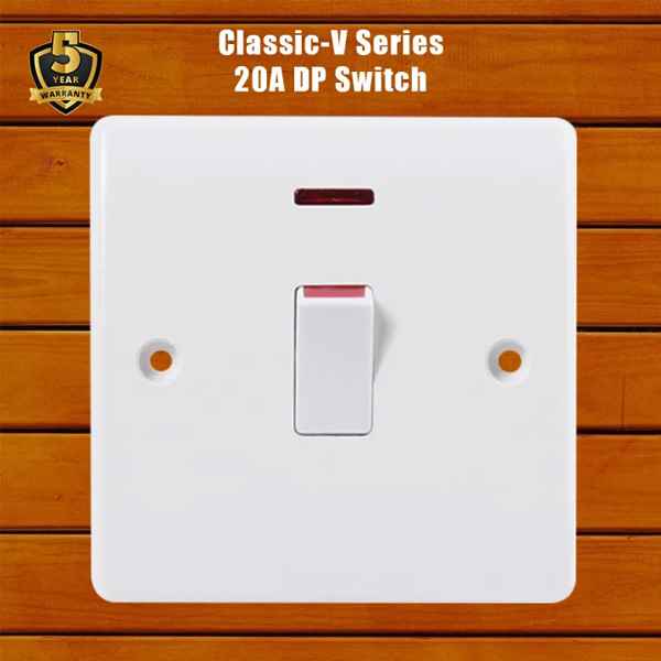 VGT- 20A DP Switch / Water heater switch /Geyser Switch (Classic series)