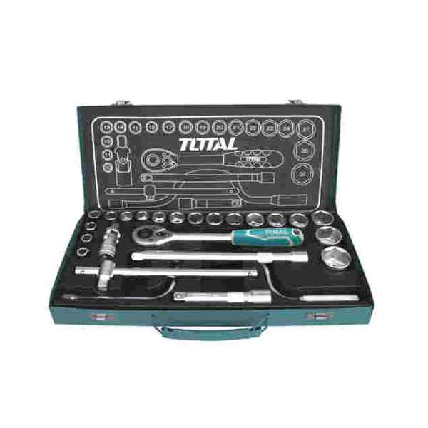 TOTAL 1/2 inch Socket Set (24 pcs)